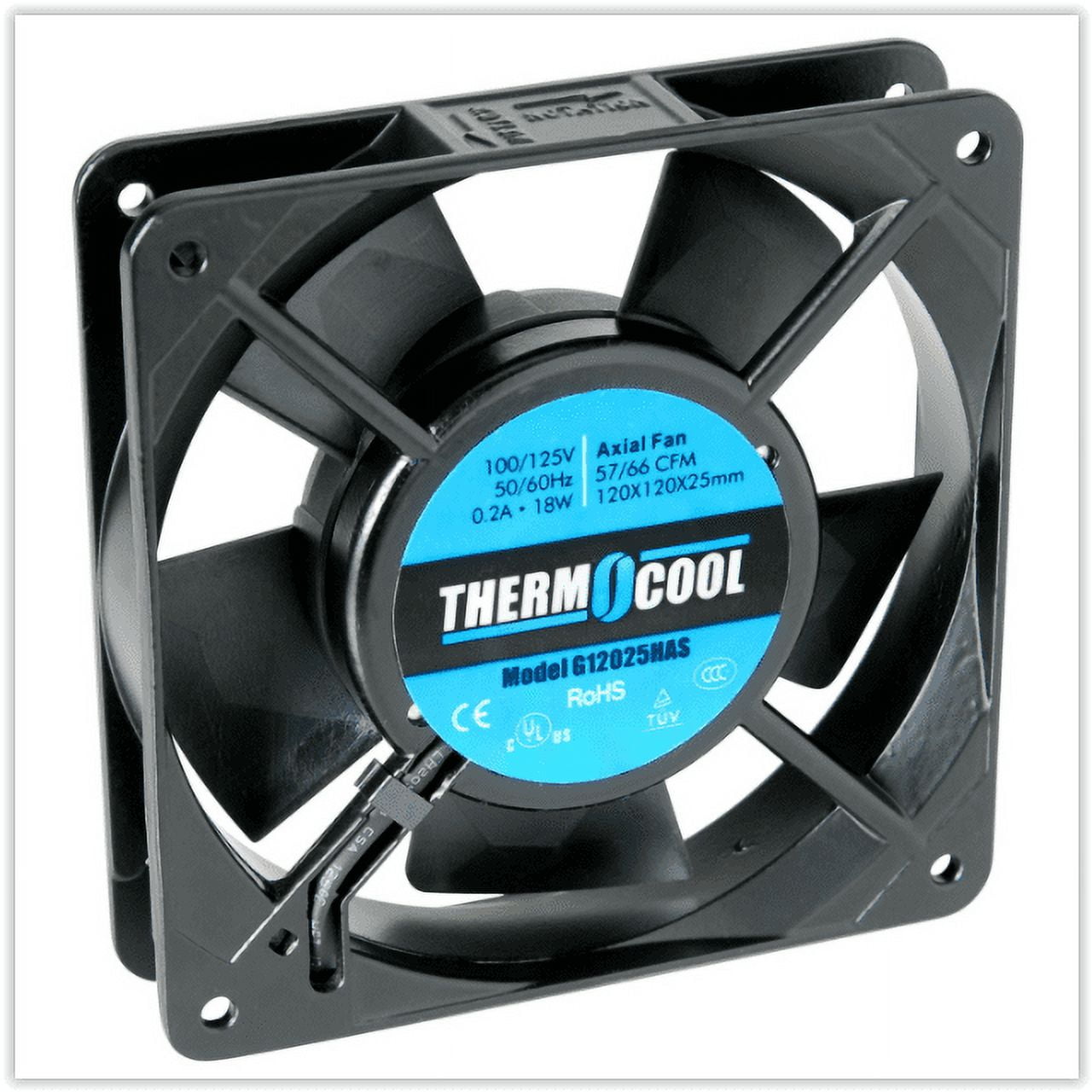 ThermoCool, High Air Flow, 120mm2, 18W, 110v AC Fan - Lot of 10 - Walmart.com