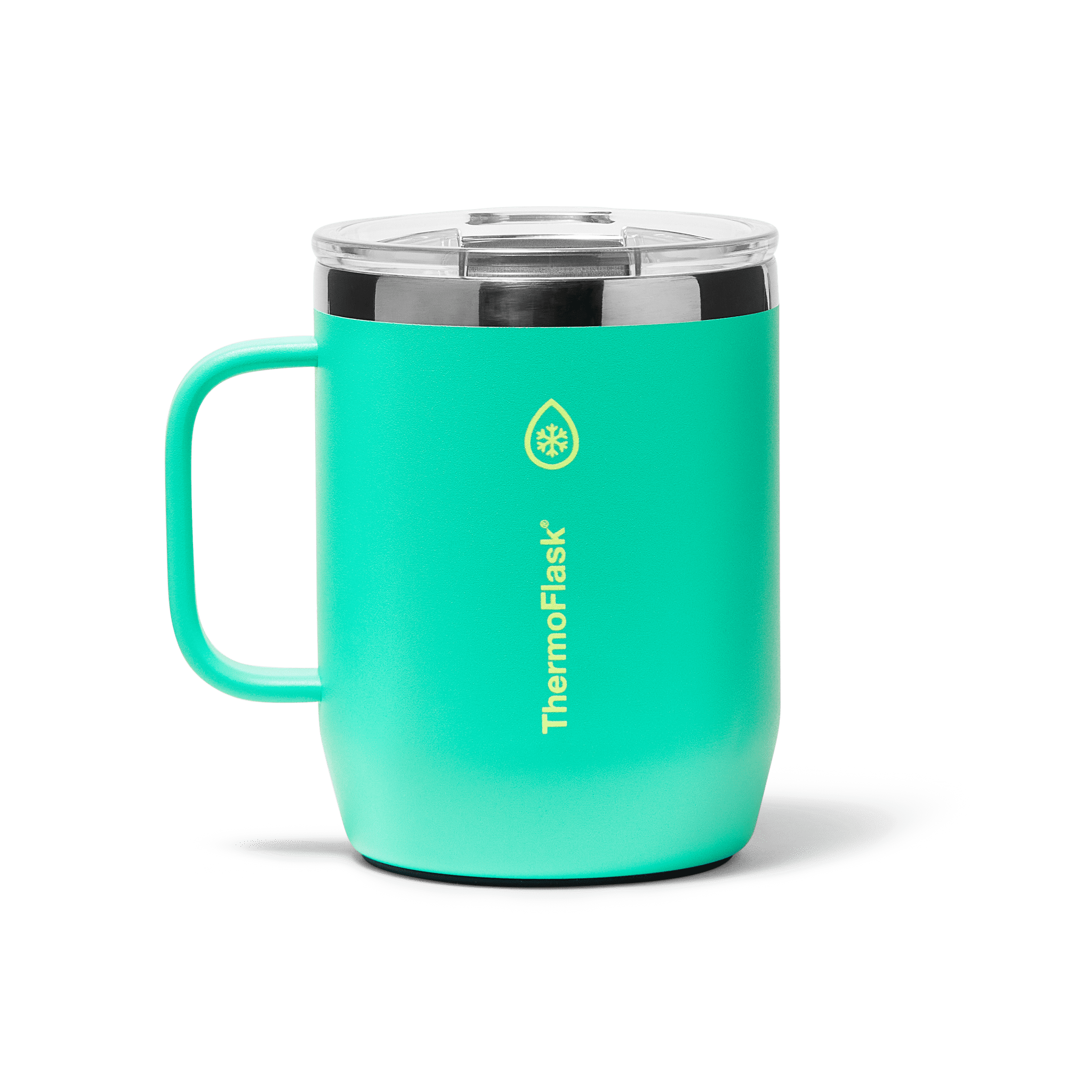 ThermoFlask Drinkware 12 oz Coffee Mug - Double-Wall Insulated for Hot ...