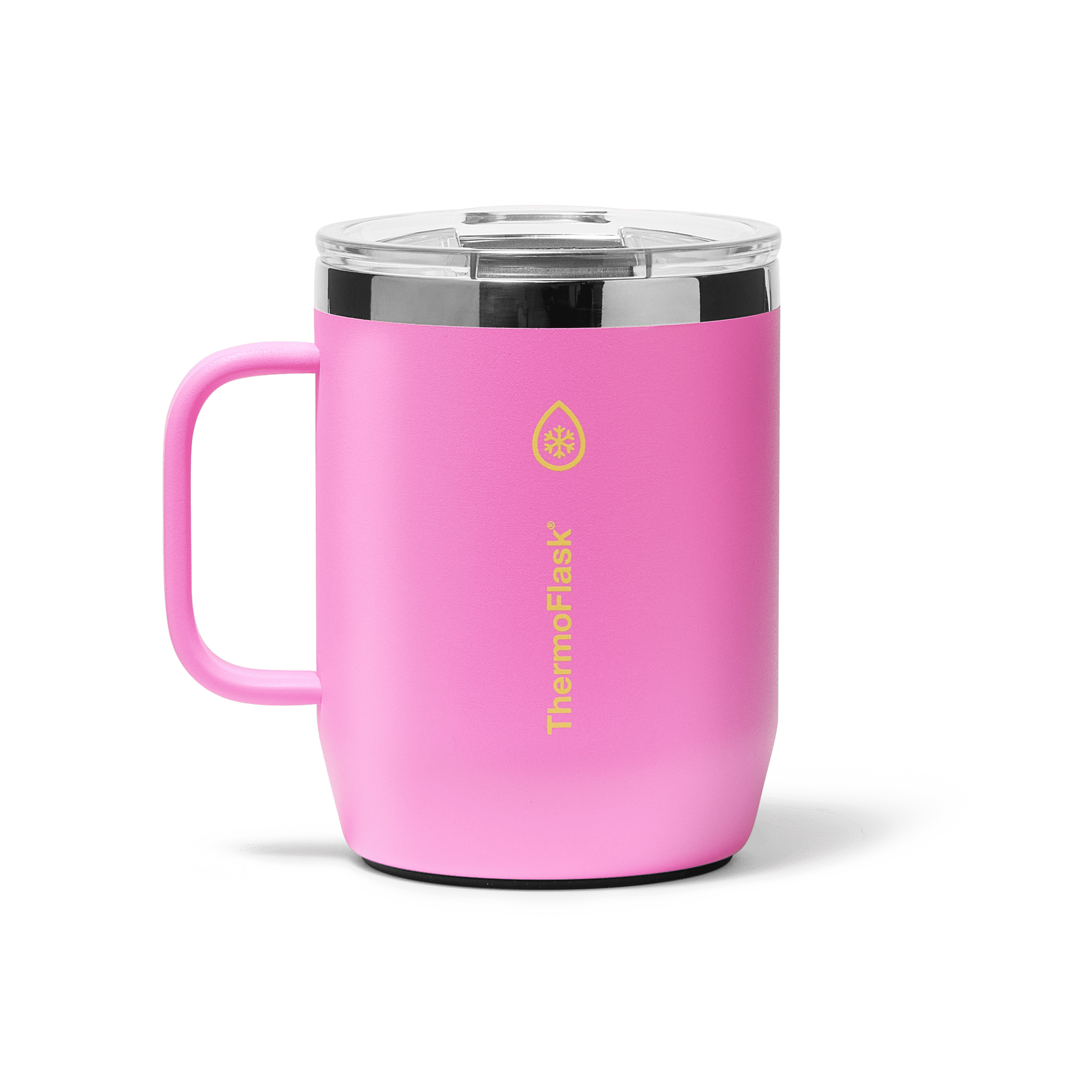ThermoFlask Drinkware 12 oz Coffee Mug - Double-Wall Insulated for Hot ...