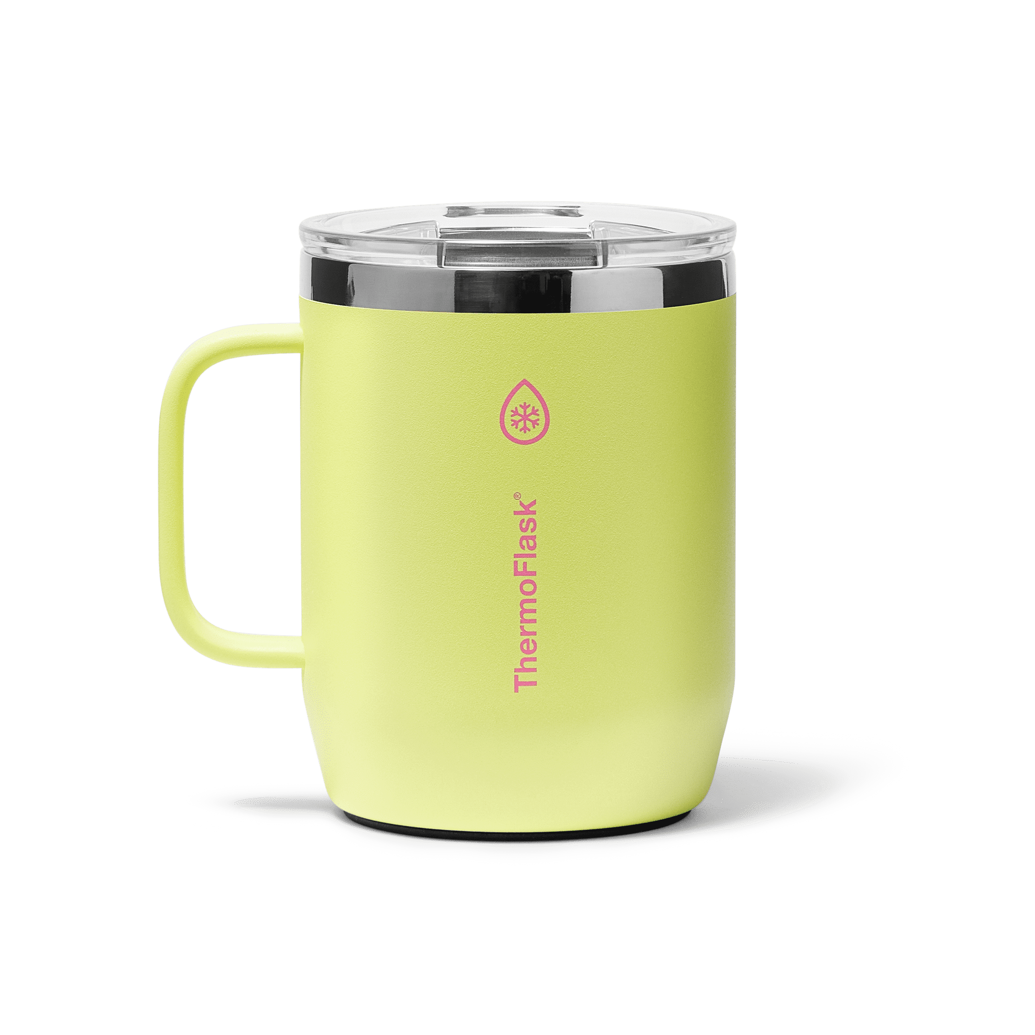 ThermoFlask Drinkware 12 oz Coffee Mug - Double-Wall Insulated for Hot ...