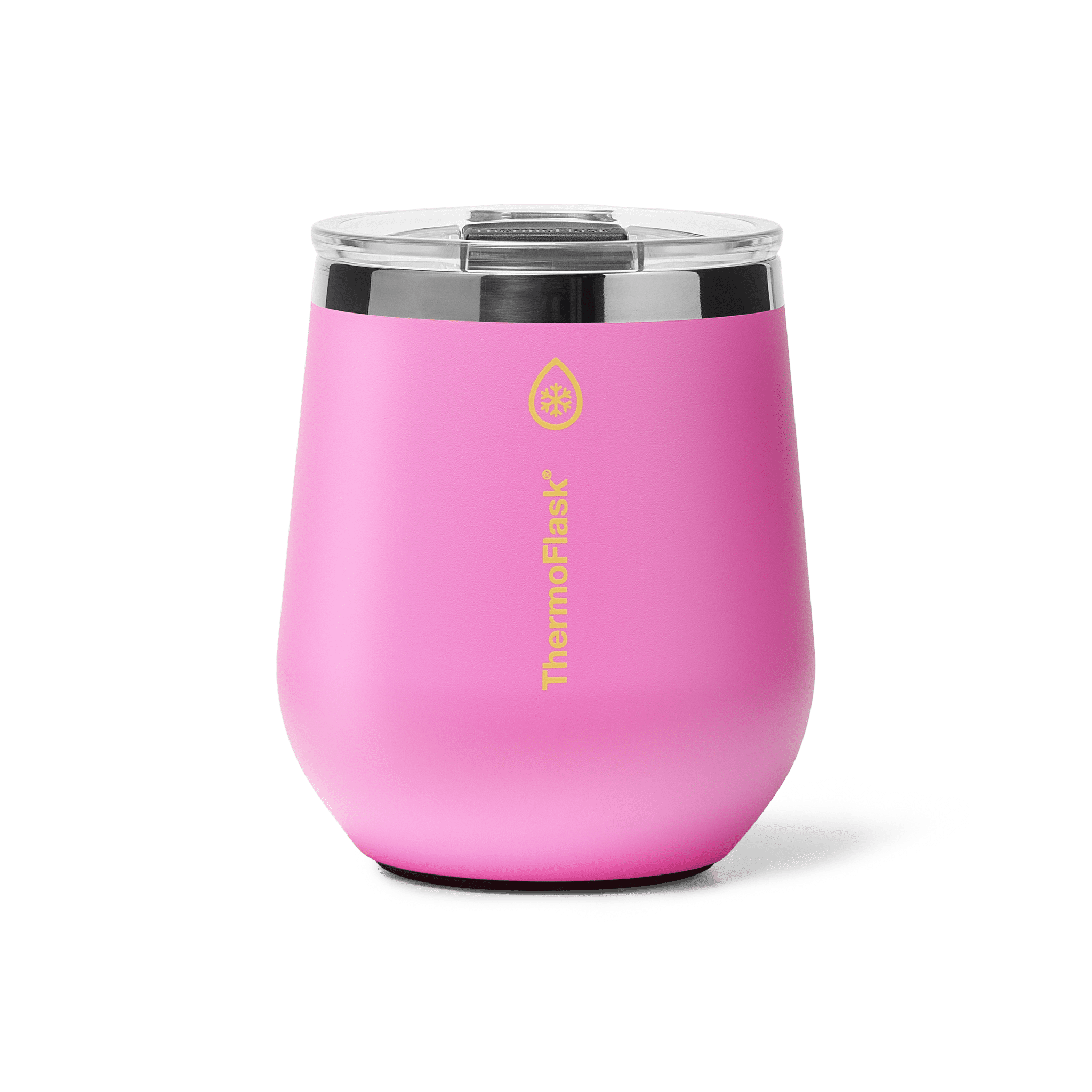 ThermoFlask Drinkware 12 oz Wine Tumbler - Double-Wall Insulated for ...