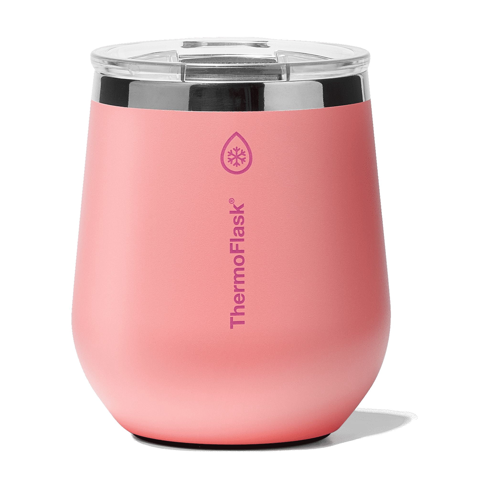 ThermoFlask Drinkware 12 oz Wine Tumbler - Double-Wall Insulated for ...