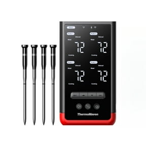 CHEF iQ Smart Wireless Meat Thermometer with 5 Sensors WiFi Ultra-Thin ...