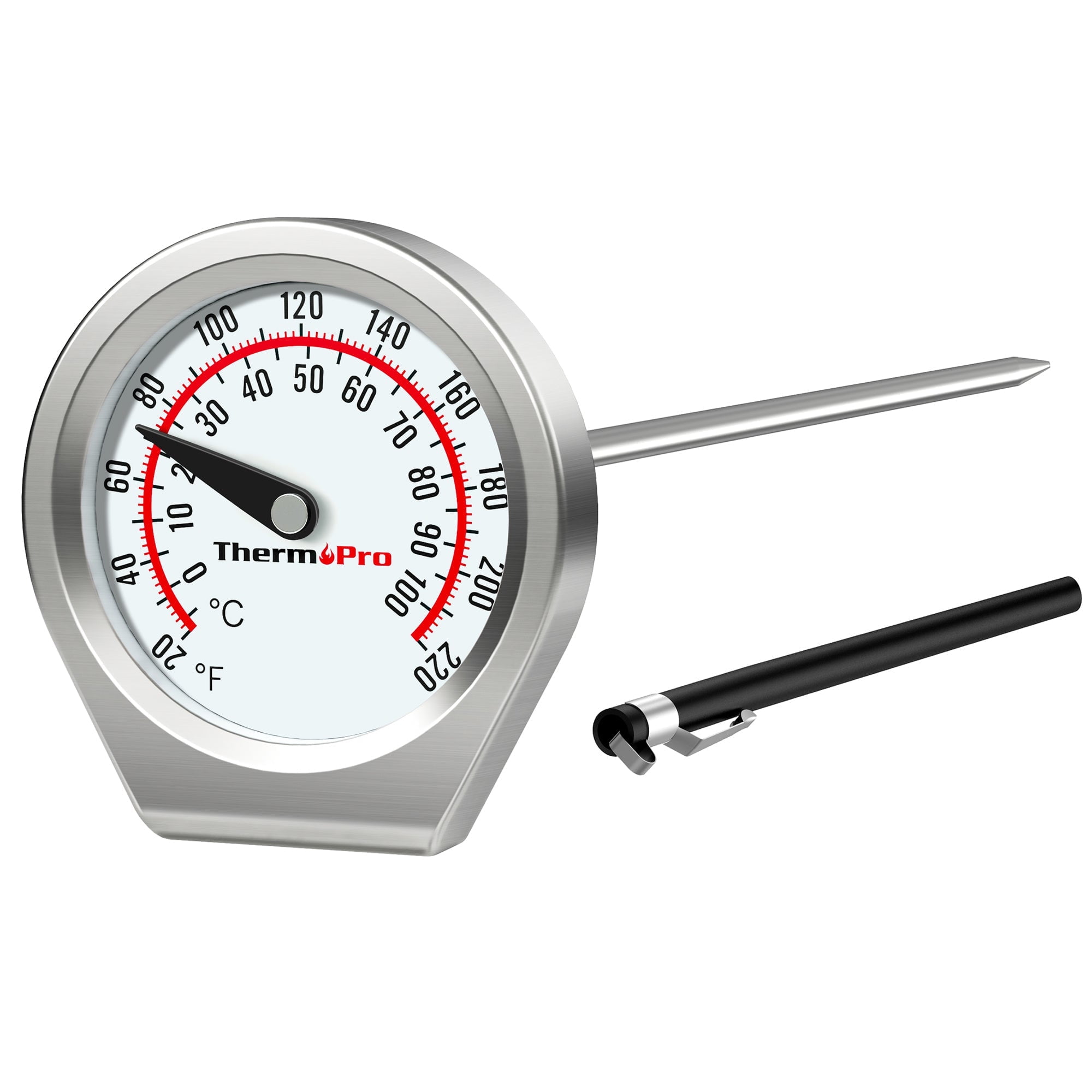 ThermoPro Dial Instant Read Meat Thermometer 5'' Stainless Steel Probe ...