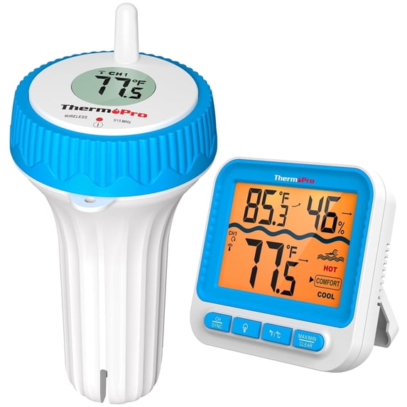 ThermoPro, Digital Pool Thermometer, Floating Water Thermometer, ¬±0.9 ...