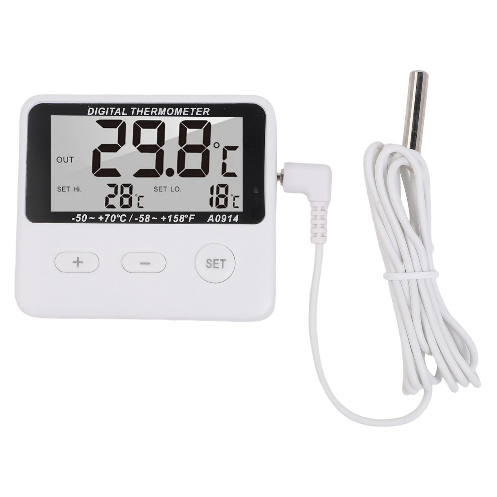 ThermoPro Digital Refrigerator Thermometer with External Sensor for ...