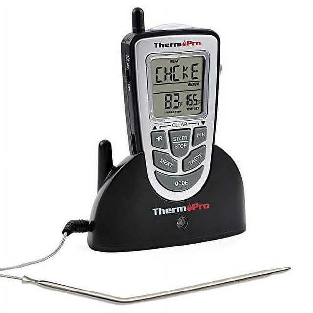 ThermoPro TP09 Electric Wireless Remote Digital Food Cooking Meat BBQ ...