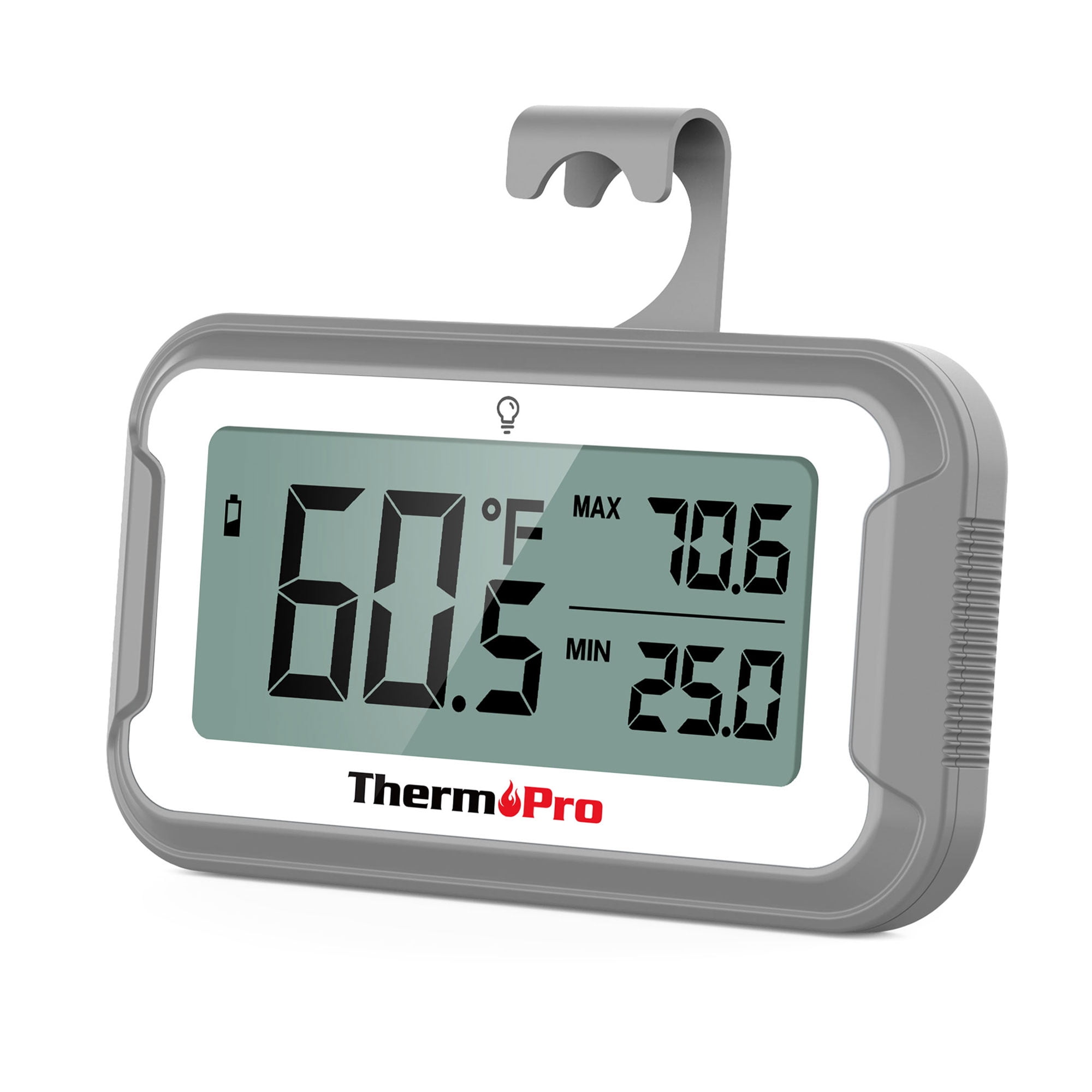 ThermoPro TP110W Waterproof Digital Refrigerator Thermometer with Large ...