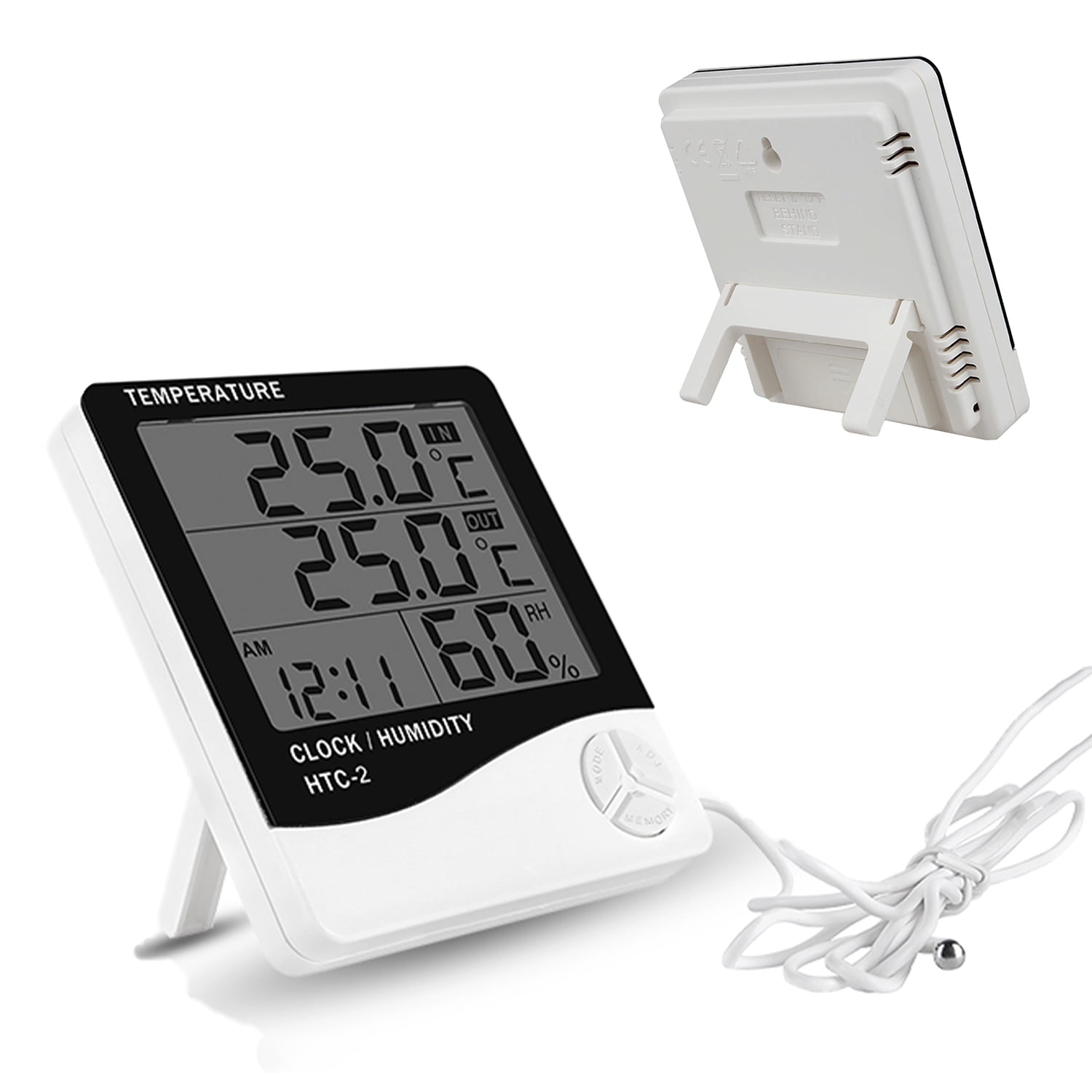 ThermoPro TP157W Hygrometer Home Indoor Thermometer, Indoor Thermometer Hygrometer KUAIQU HTC-2 ...