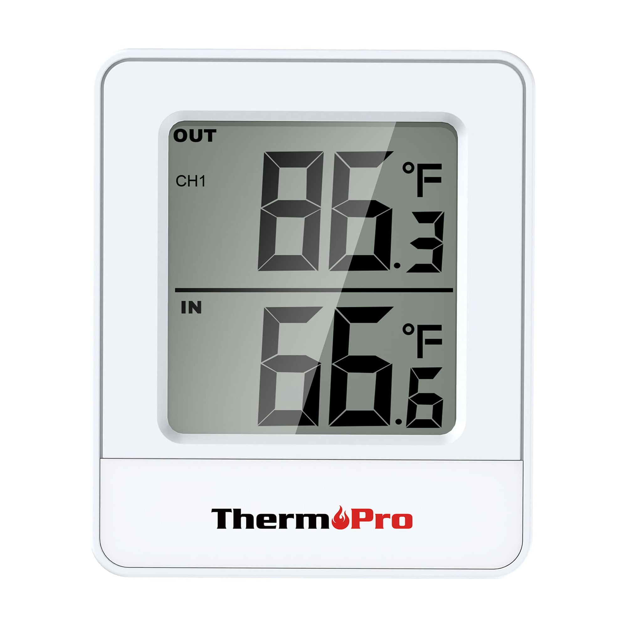 ThermoPro Indoor Outdoor Thermometer Wireless TP200B, Thermometer ...