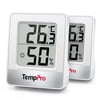 (2 pack) TempPro TP49 Digital Thermometer Indoor Hygrometer with ...