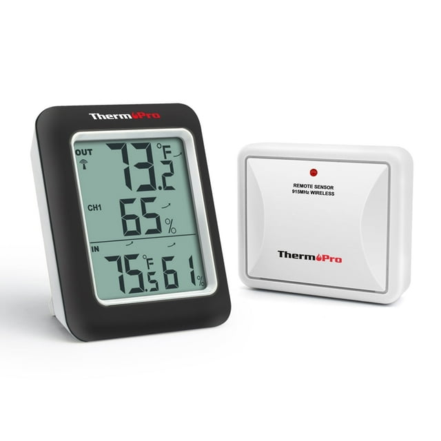ThermoPro TP60SW Indoor/Outdoor Digital Hygrometer Thermometer with ...