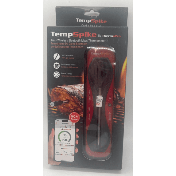 ThermoPro TempSpike 500FT Bluetooth Wireless Meat Thermometer For Grill ...