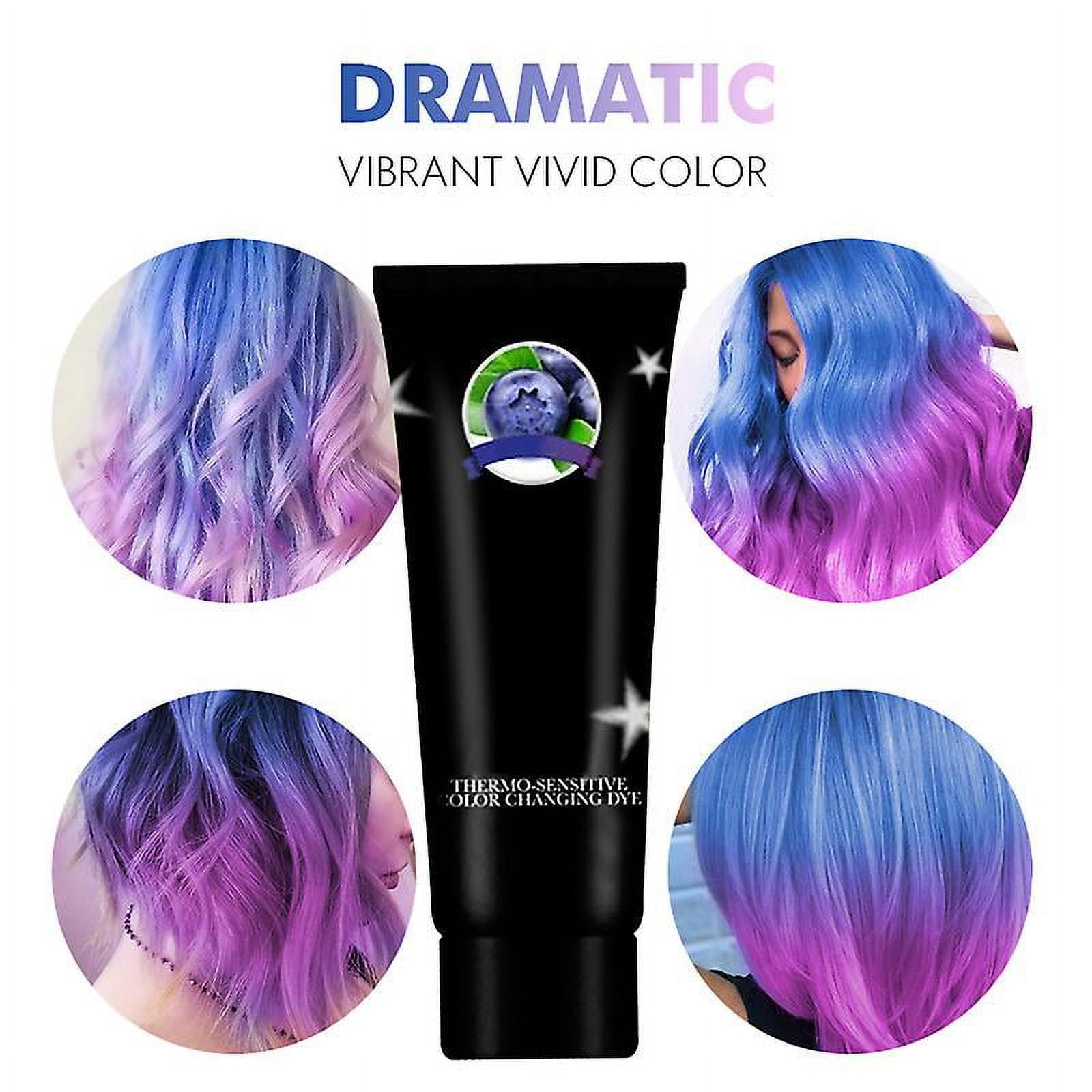 Thermochromic Color Changing Wonder Dye Hair Dye Fashion Hair Cream for ...