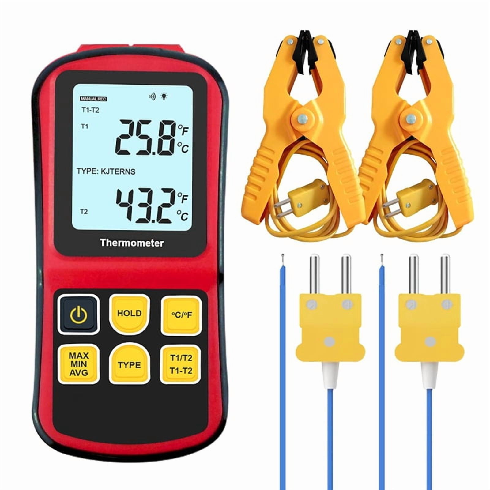 Thermocouple Thermometer Digital K Type Thermometer,with 2 Temperature ...