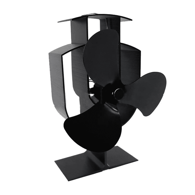 Thermoelectric Stove Fan Self Powered Heat Powered Fireplace Fan Auto ...