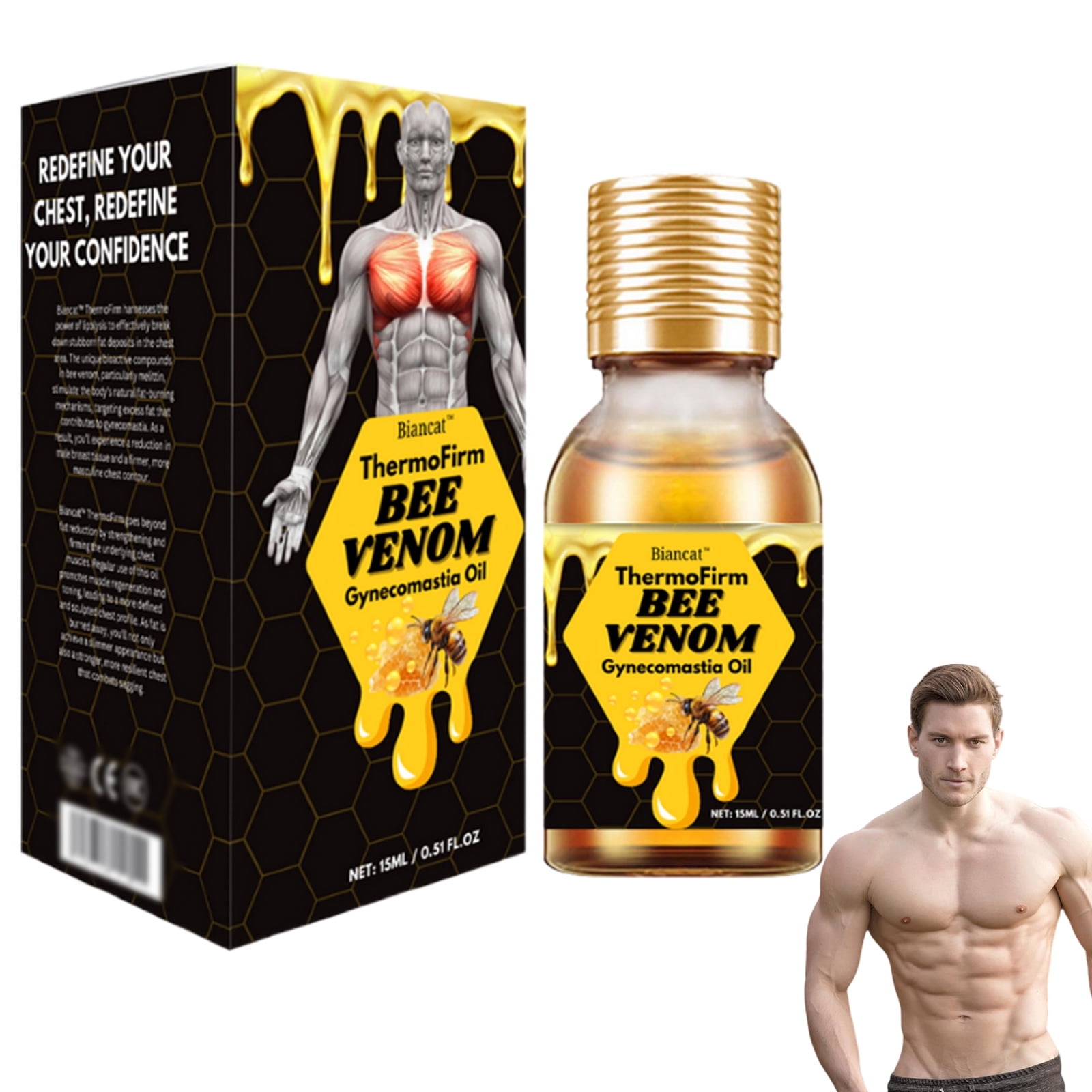 Thermofirm Bee Liquid Gynecomastia Oil, Advanced Bee Liquid ...