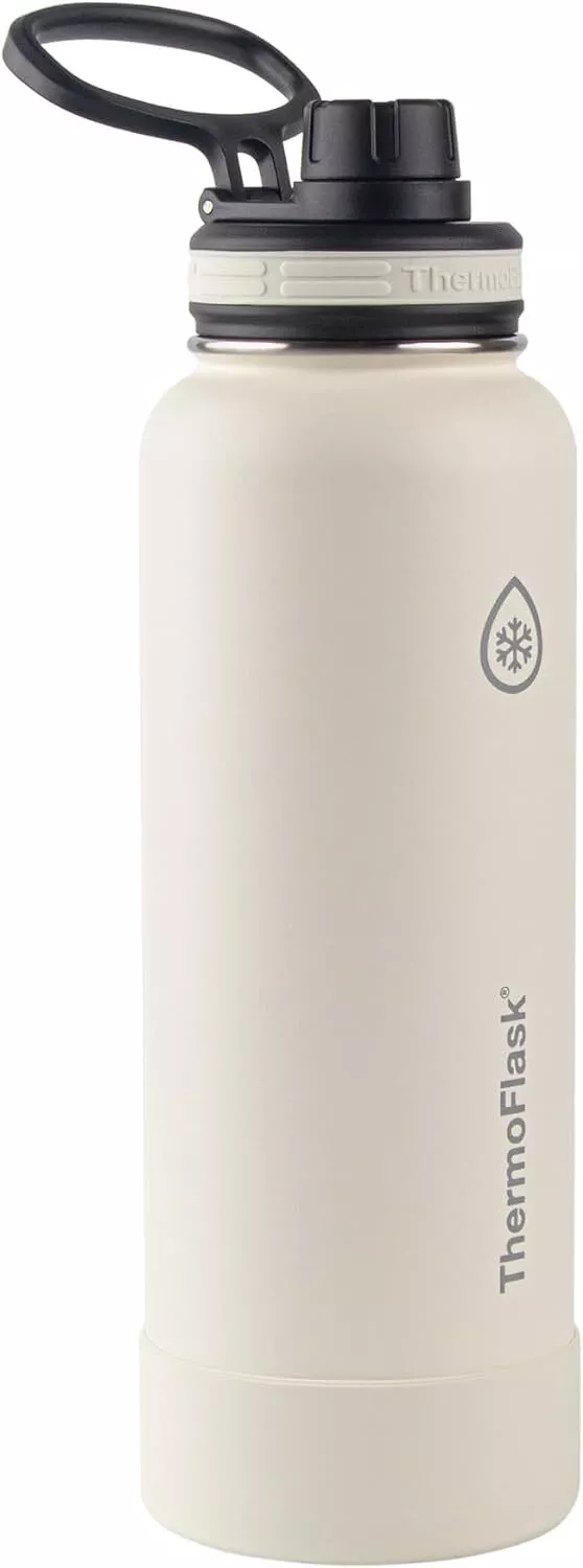 Thermoflask 40oz Stainless Steel Chug Water Bottle, White - Walmart.com