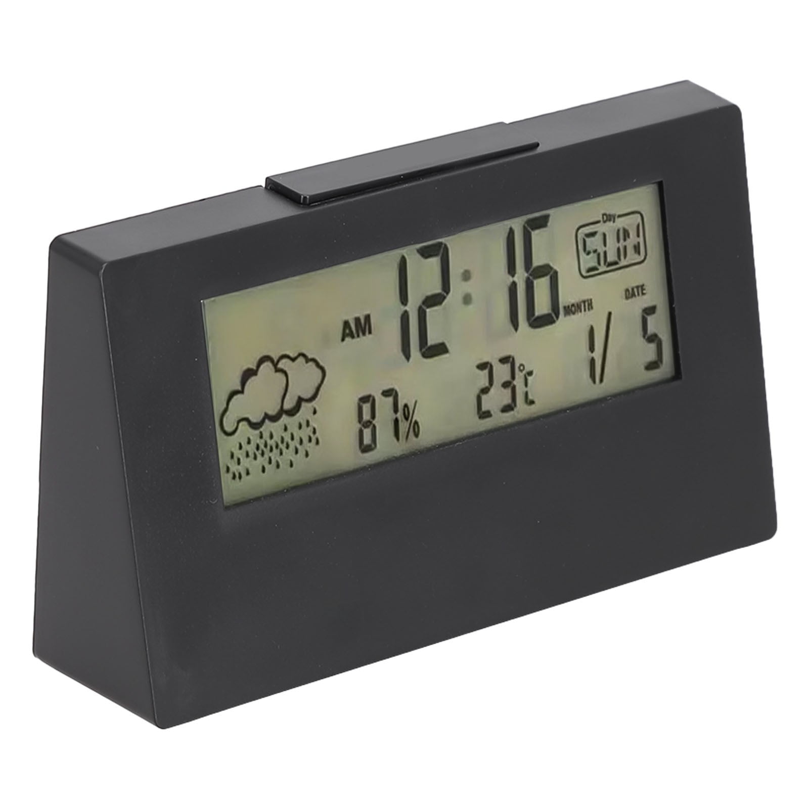 Thermohygrometer CLock With Luminous Creative Weather Display Alarm ...
