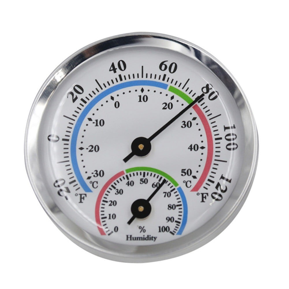 Thermohygrometer Wall Mounted Aluminum High Precision Meter -20~+120°F ...