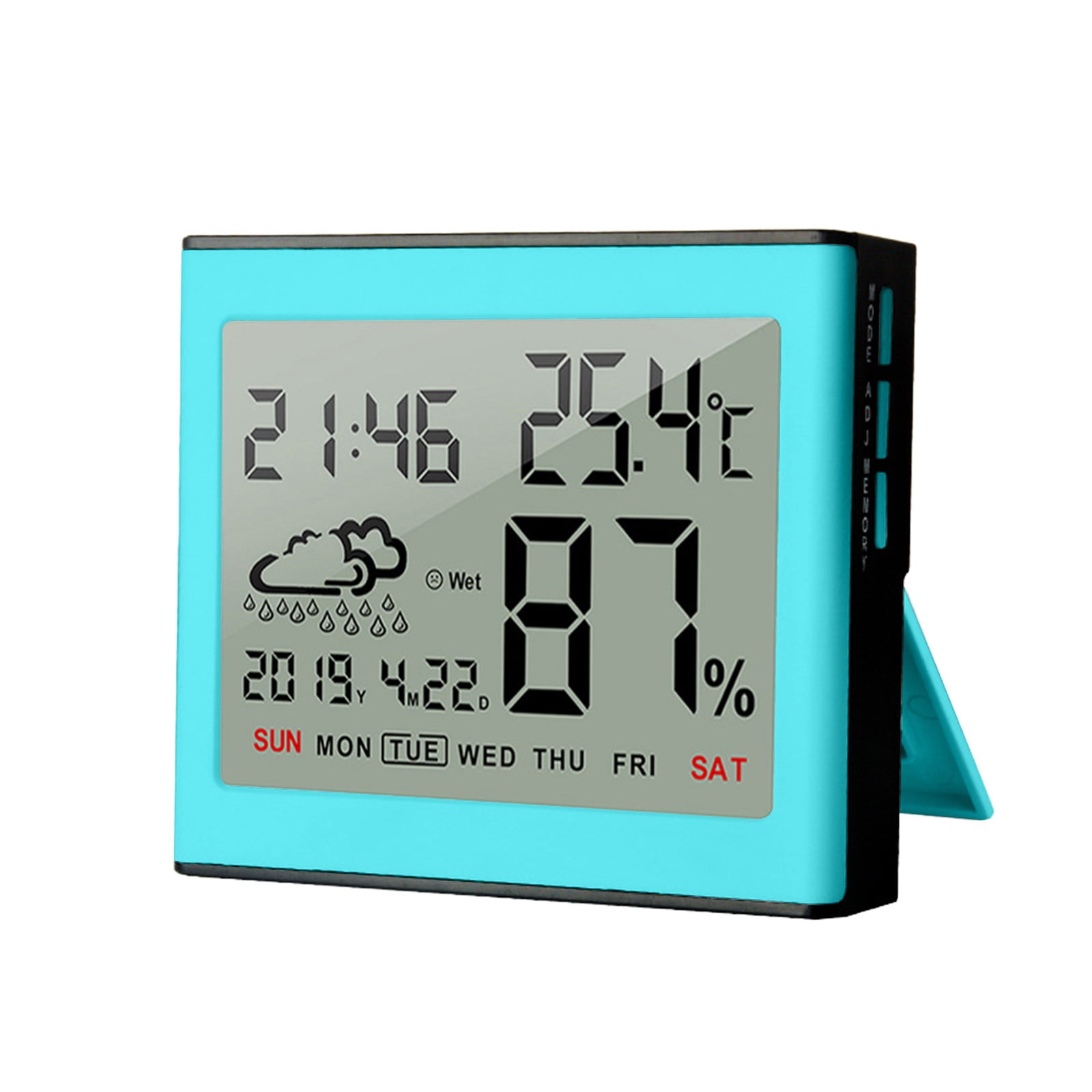 Thermometer with Digital Atomic Clock, Large Display with Adjustable ...