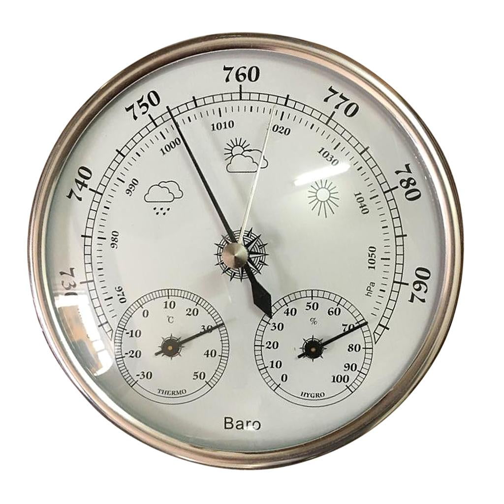Thermometer, , Hygrometer,3 In Station For Office, Library, Upscale ...