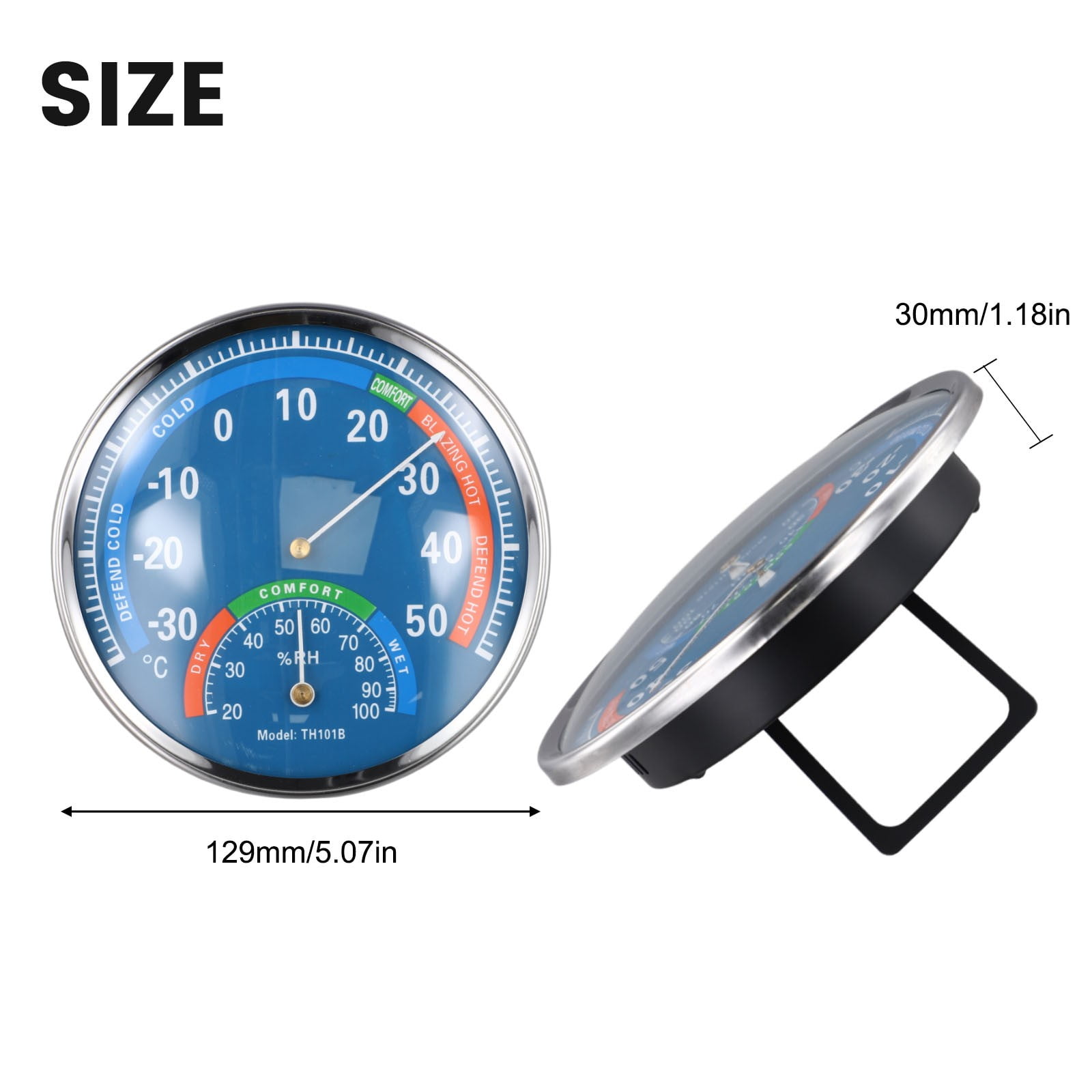 Thermometer Hygrometer Analog Humidity Meter Indoor Thermohygrometer ...
