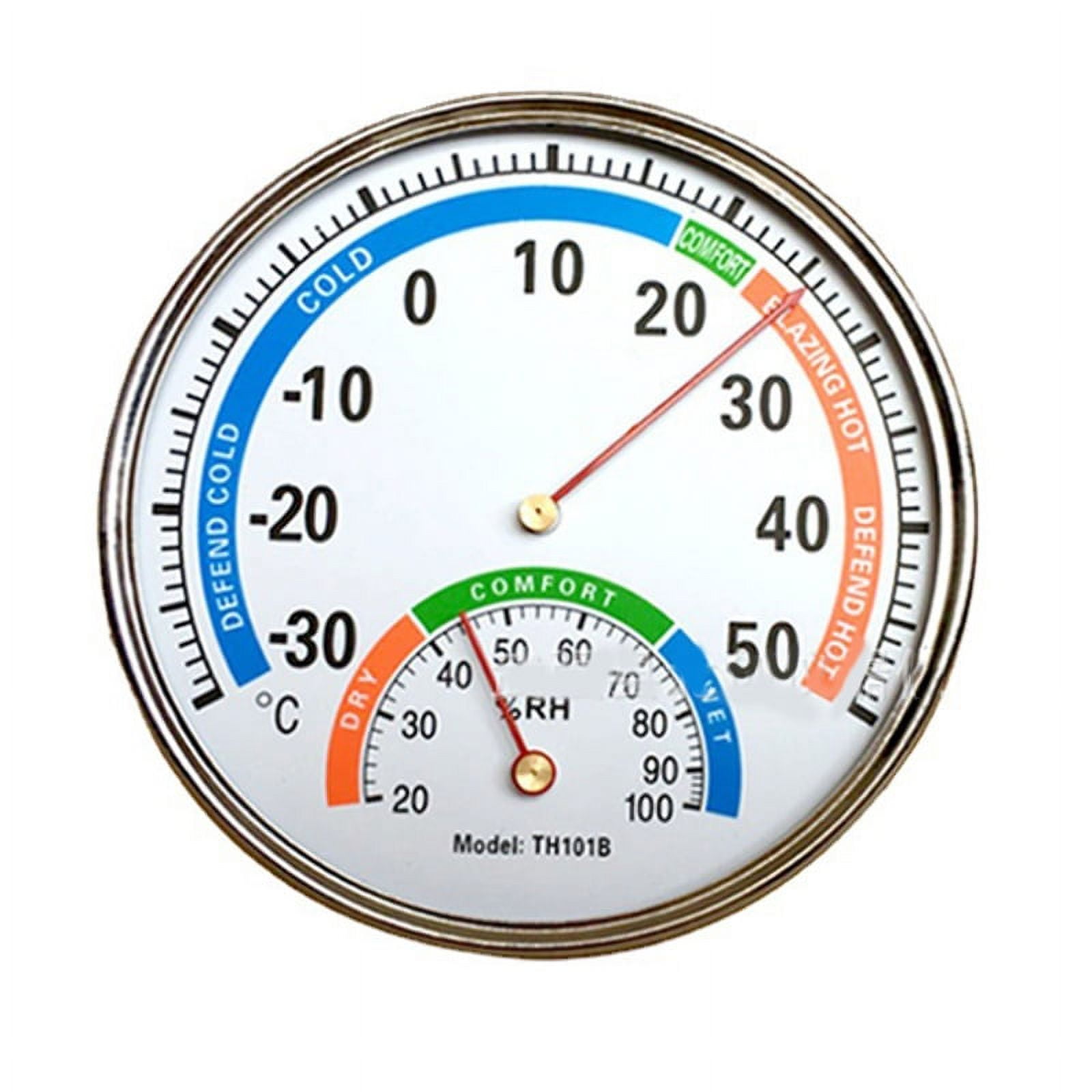 Thermometer Hygrometer Pointer Type Full Metal Multifunction Indoor ... Thermometer Hygrometer Pointer Type Full Metal Multifunction Indoor ...