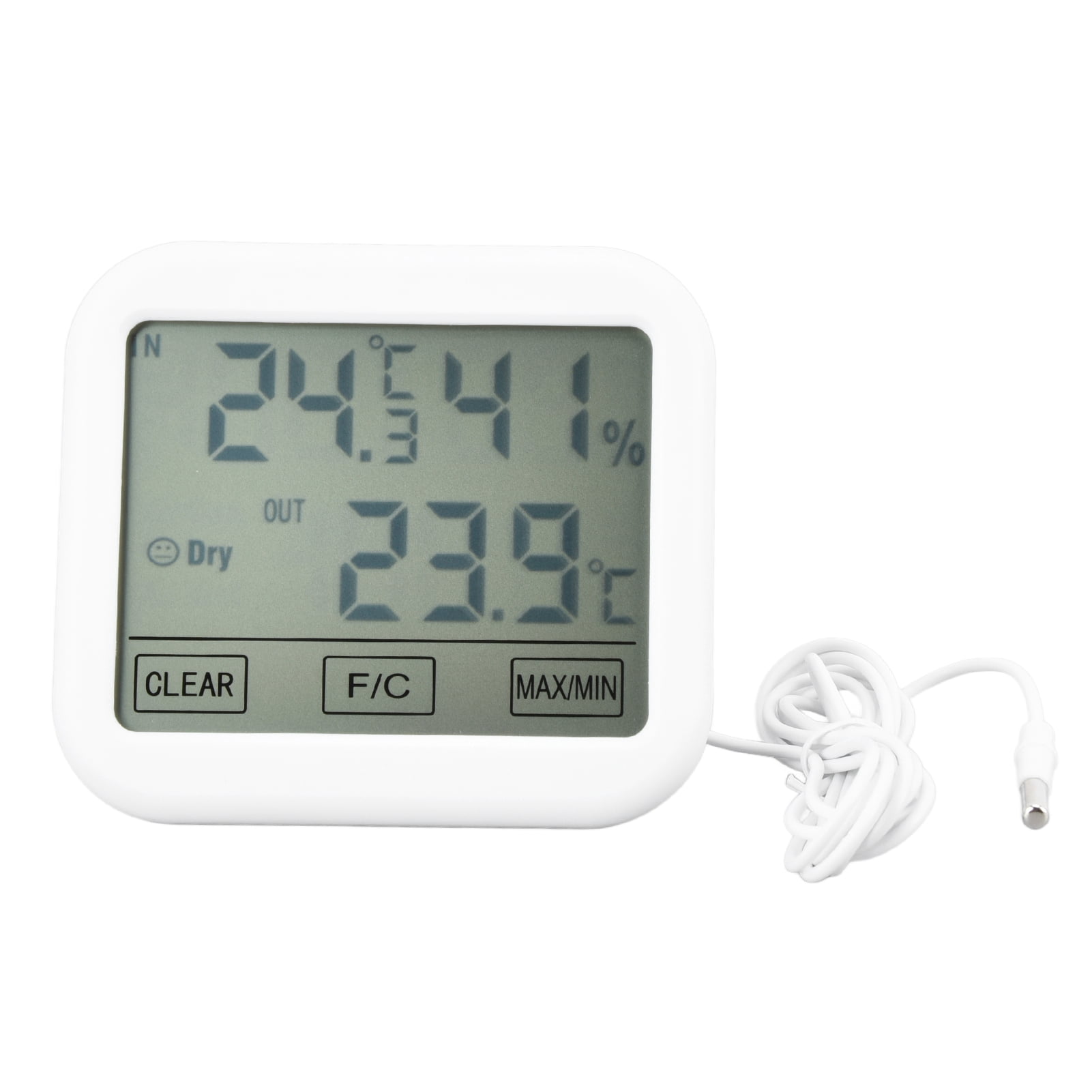 Thermometer Hygrometer Touch Screen Temperature Humidity Gauge for Home ...