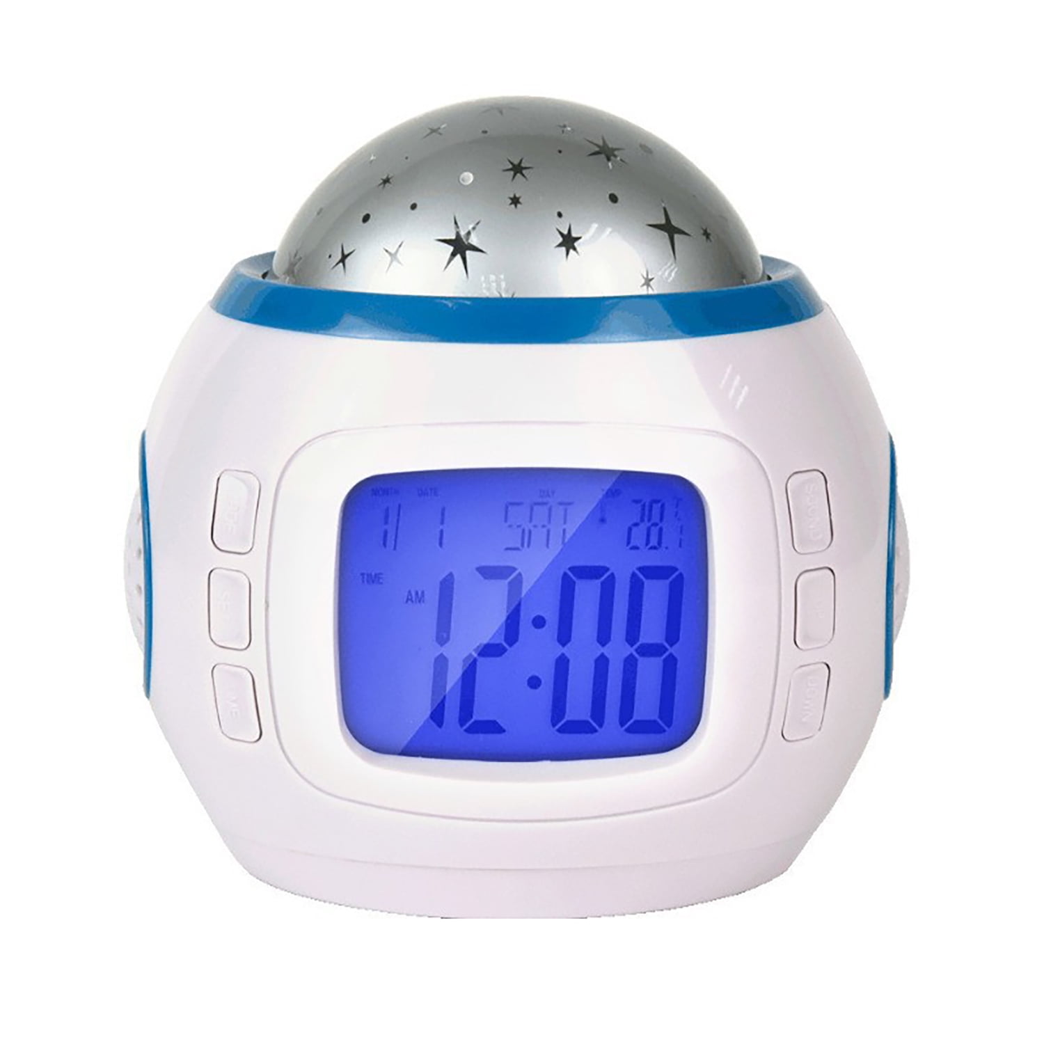 Thermometer Indoor for Rooms,Starry sky light with night light ...