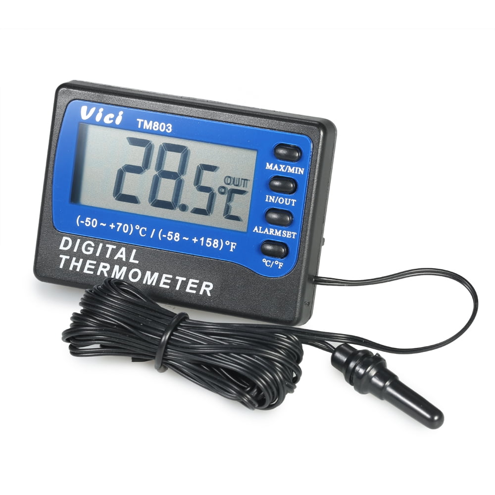 Thermometer,Probe Max Min Lcd Thermometer Temperature Out Thermometer ...