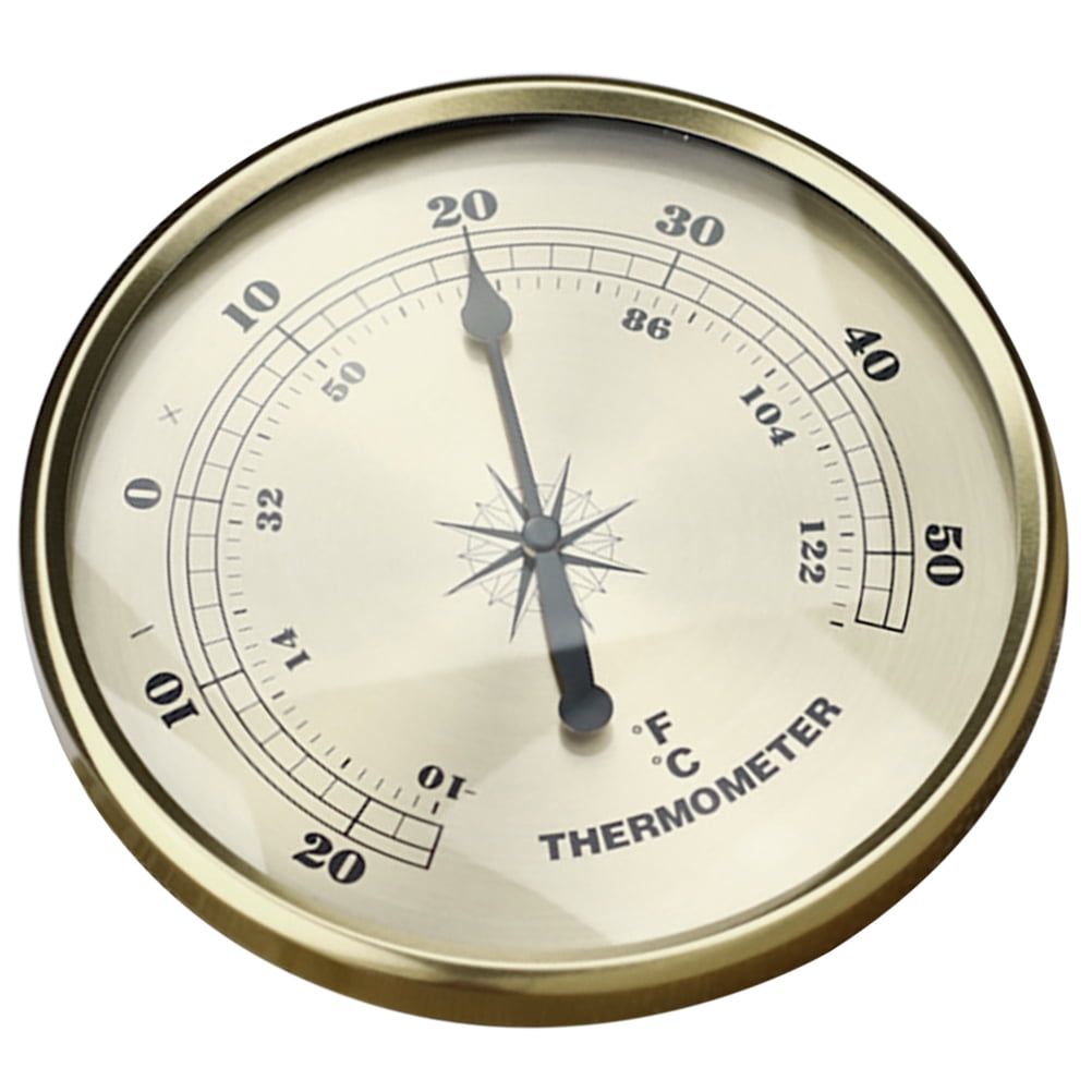Thermometer Rechargeable Gauge Round Monitor Indoor Outdoor - Walmart.com