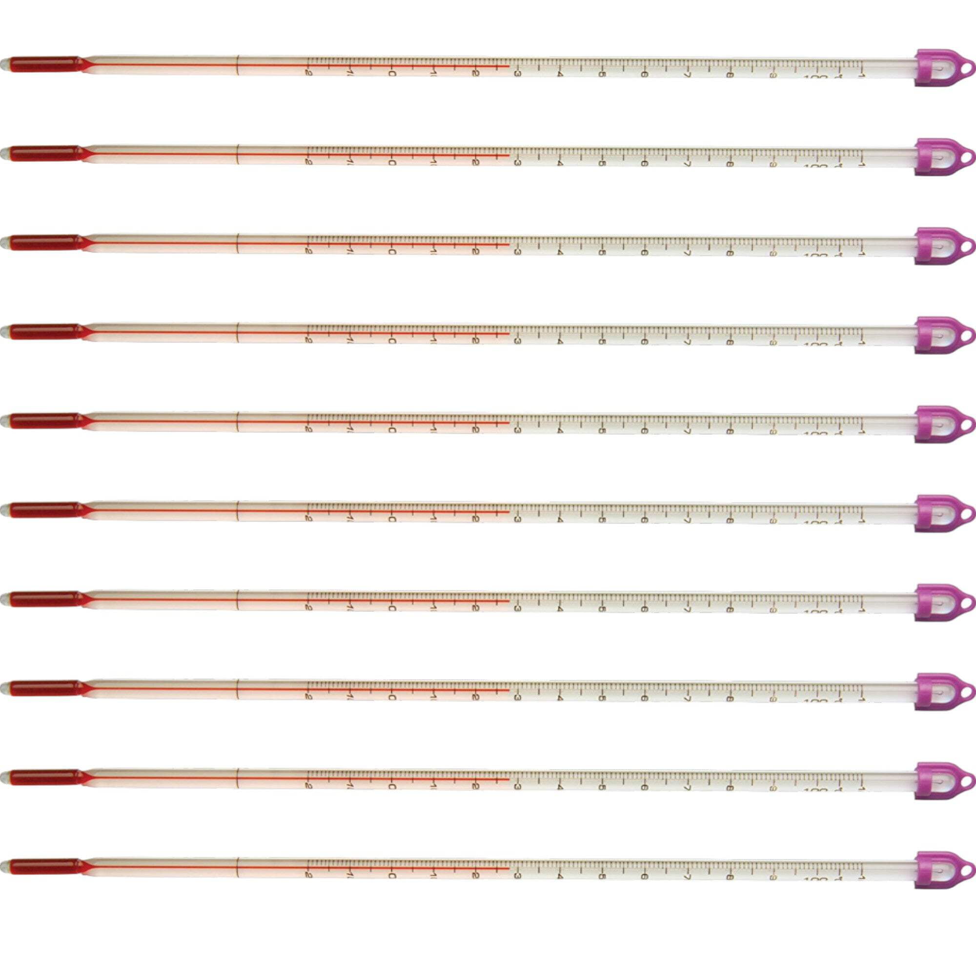 Thermometer, White-Backed, Total Immersion, Single Scale -20°C to 110°C ...