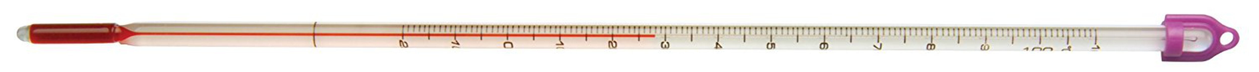 Thermometer, White-Backed, Total Immersion, Single Scale -20°C to 110°C ...