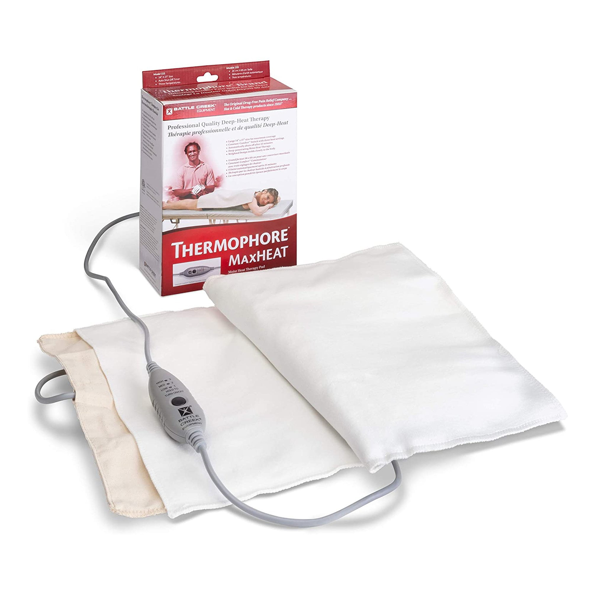 Thermophore MaxHEAT Reusable Moist Heating Pad for Backs, Hips, Legs ...