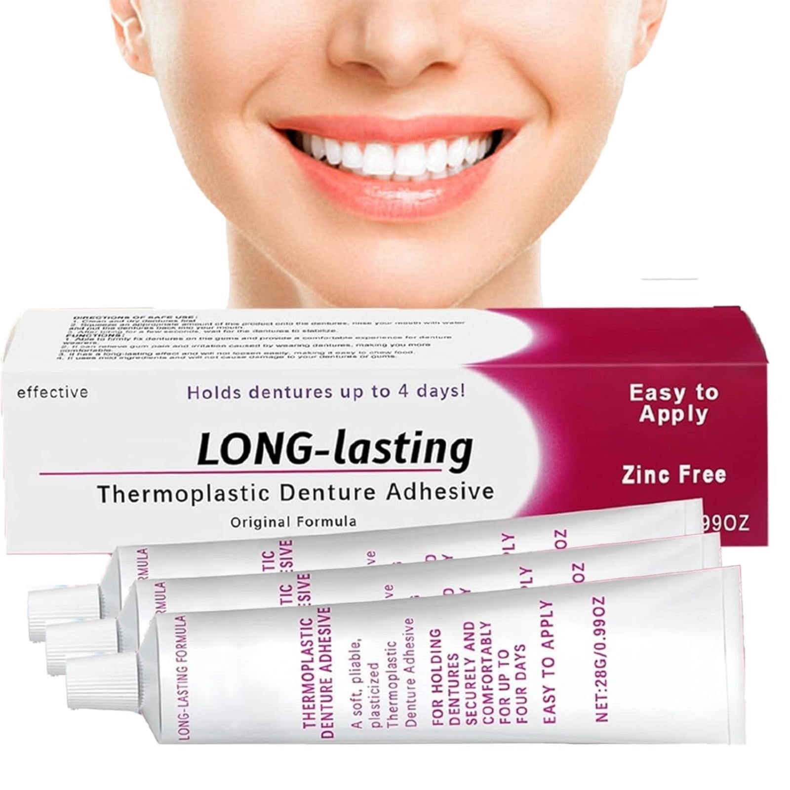 Thermoplastic Denture Adhesive Strips – Secure Fit, Gum Comfort, 4-Pack ...