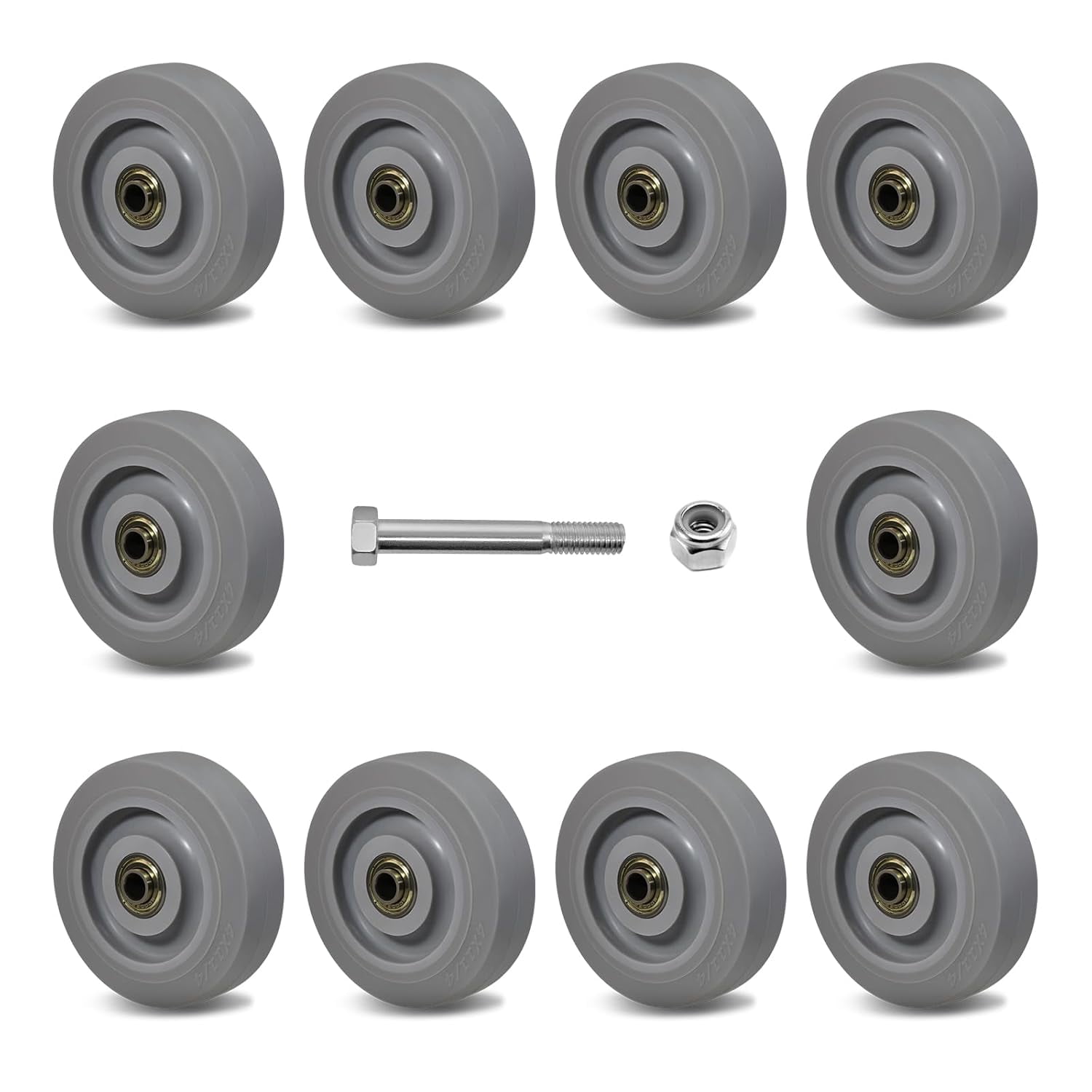 Thermoplastic Rubber Caster Wheels – Heavy Duty, Bearing, Non-Marking ...