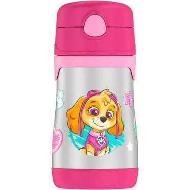 Thermos Kids 12oz Vacuum Insulated Stainless Steel, Purple Hearts, Funtainer Straw Bottle ...