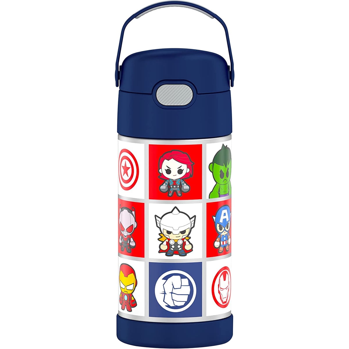 Thermos Kid's Funtainer 12 oz. Stainless Steel Straw Vacuum Insulated ...
