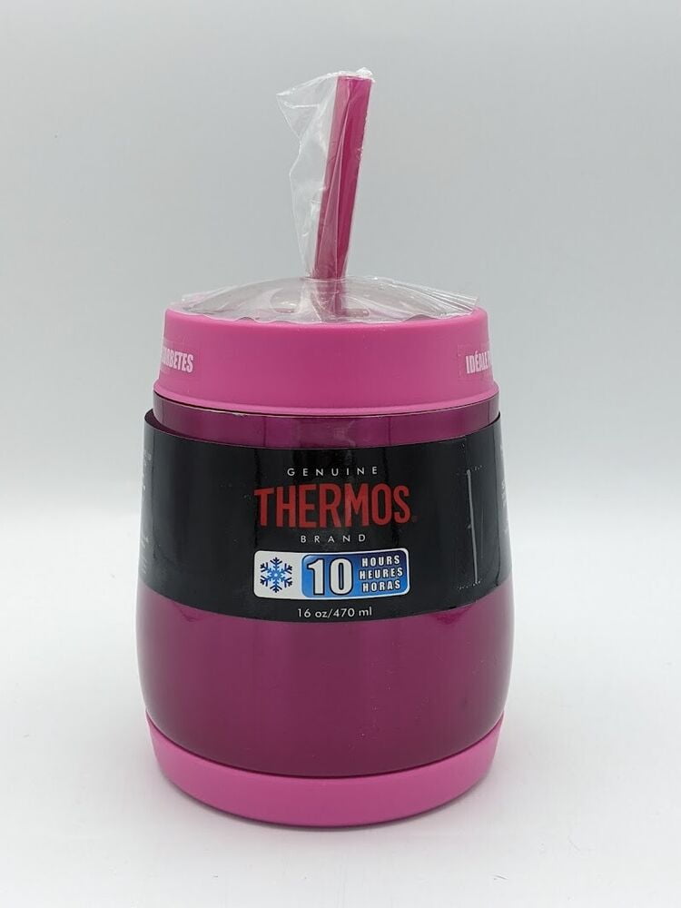 Thermos 16 Oz Vacuum Insulated Stainless Steel Cold Dome Water Bottle W Straw