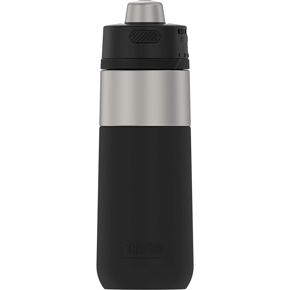 Thermos 18 oz Guardian Stainless Steel Water Bottle - Matte Steel/Espresso Black - Walmart.com