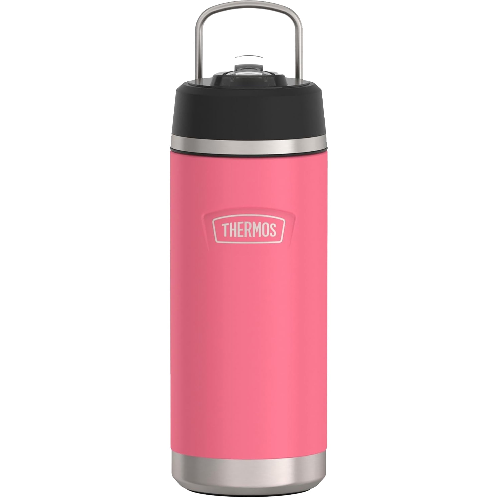 Thermos Stainless Steel Vacuum Insulated Icon Straw Bottle, Hot Pink ...