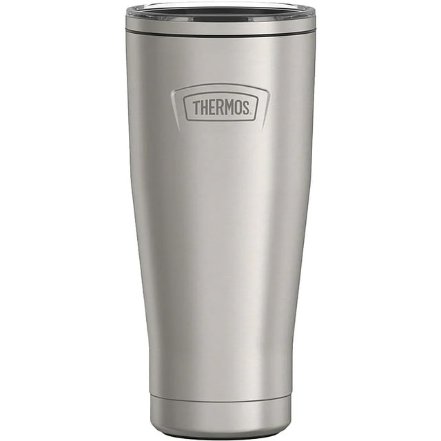 Thermos Stainless Steel Tumbler, w/ Slide Lock Lid, Matte Stainless, 18 ...