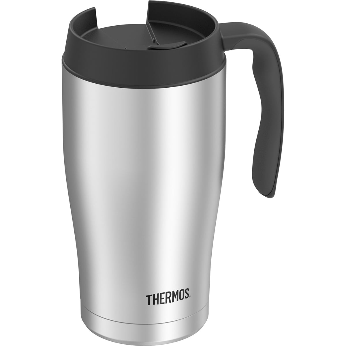Thermos, Vacuum Insulated Stainless Steel Mug, 22 oz, Handle Silver ...