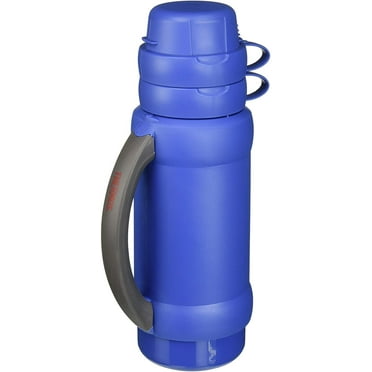 Thermos 17 oz. Liquid Capacity Arc Series Blue Glass Beverage Bottle ...