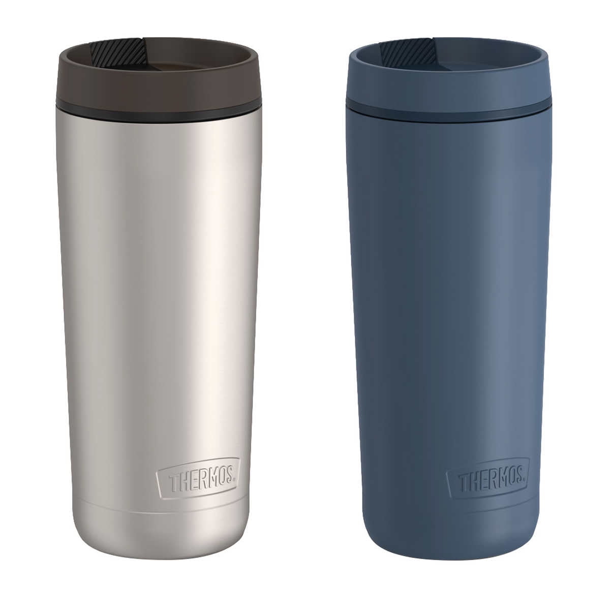 Thermos Vacuum Stainless Steel 18oz Travel Tumbler, 2-pack – Blue ...