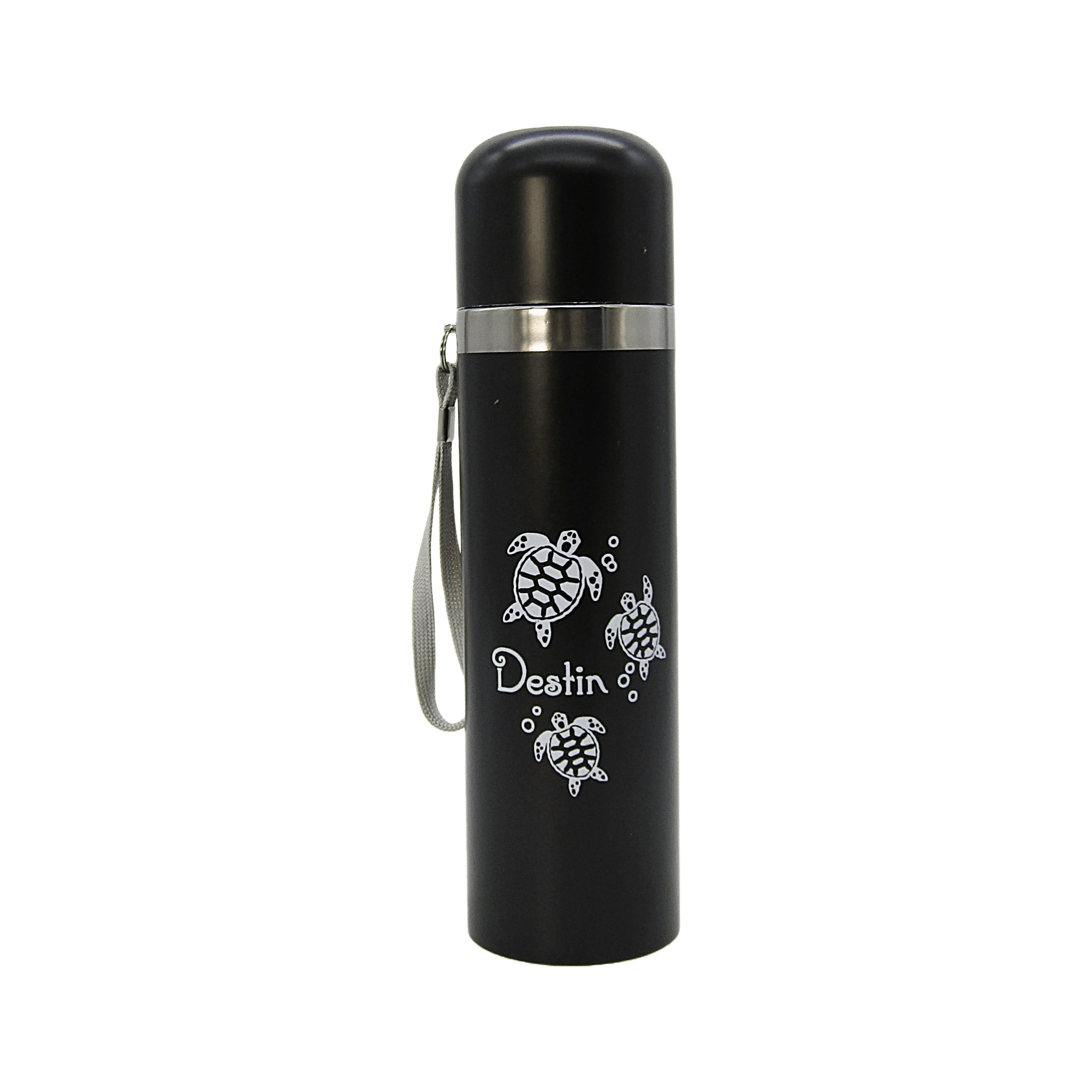Thermoses Stainless 16oz-Adults- Destin Black Turtle Insulated-Beach ...