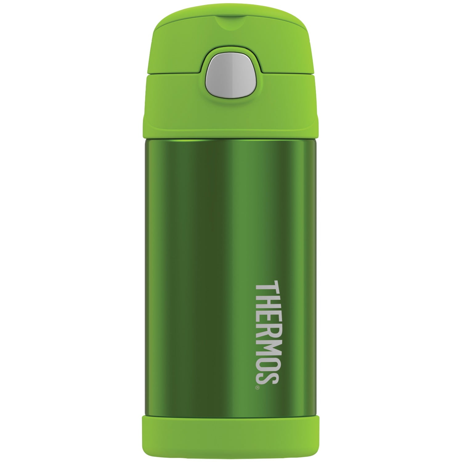 Thermos F4016LM6 12-Ounce Stainless Steel Container Bottle (Lime Green ...