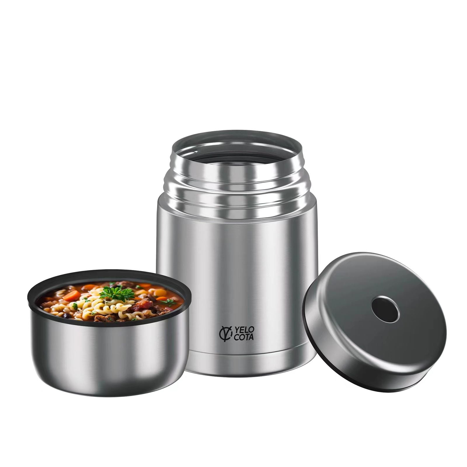Thermos for Hot Food- Vacuum Insulated Stainless Steel Lunch Food ...