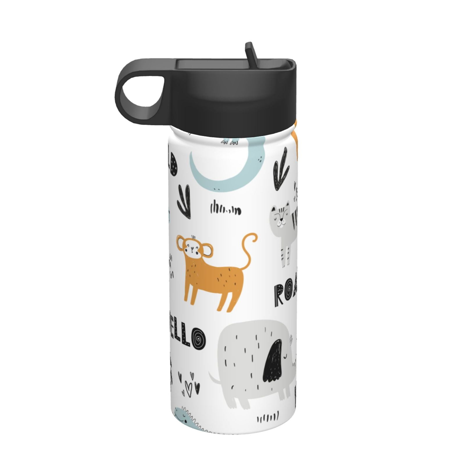 Thermos Kettle With Straw 18oz Gym Outdoor Sports Stainless Steel ...